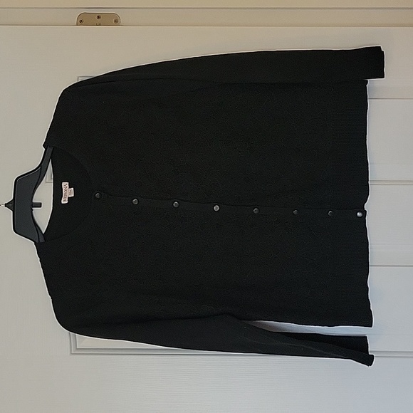 Merona | Sweaters | Black Lace Cardigan | Poshmark